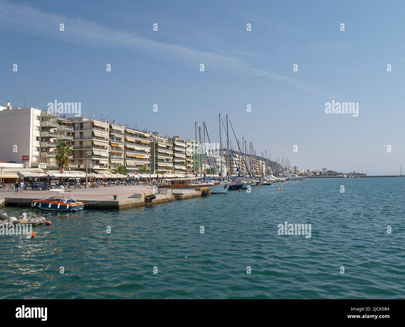 Sailboats in the port of Volos , Greece Stock Photo - Alamy