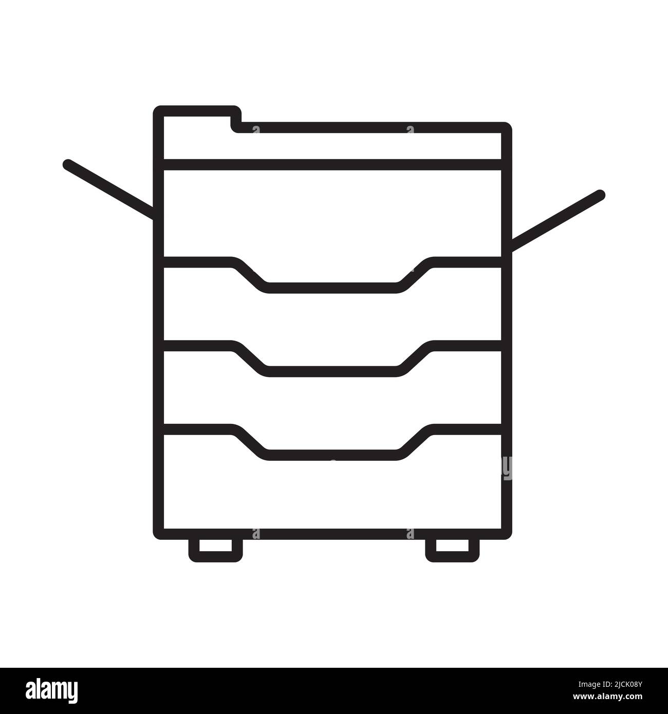 Copy machine icon vector for graphic design, logo, website, social ...