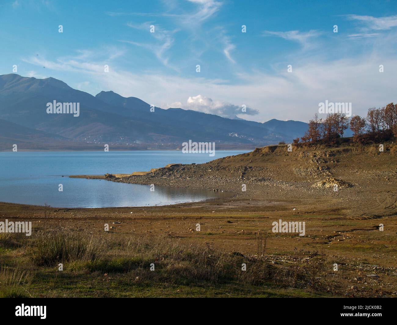 Landscape scenery of lake Plastira ,Karditsa, Greece Stock Photo - Alamy