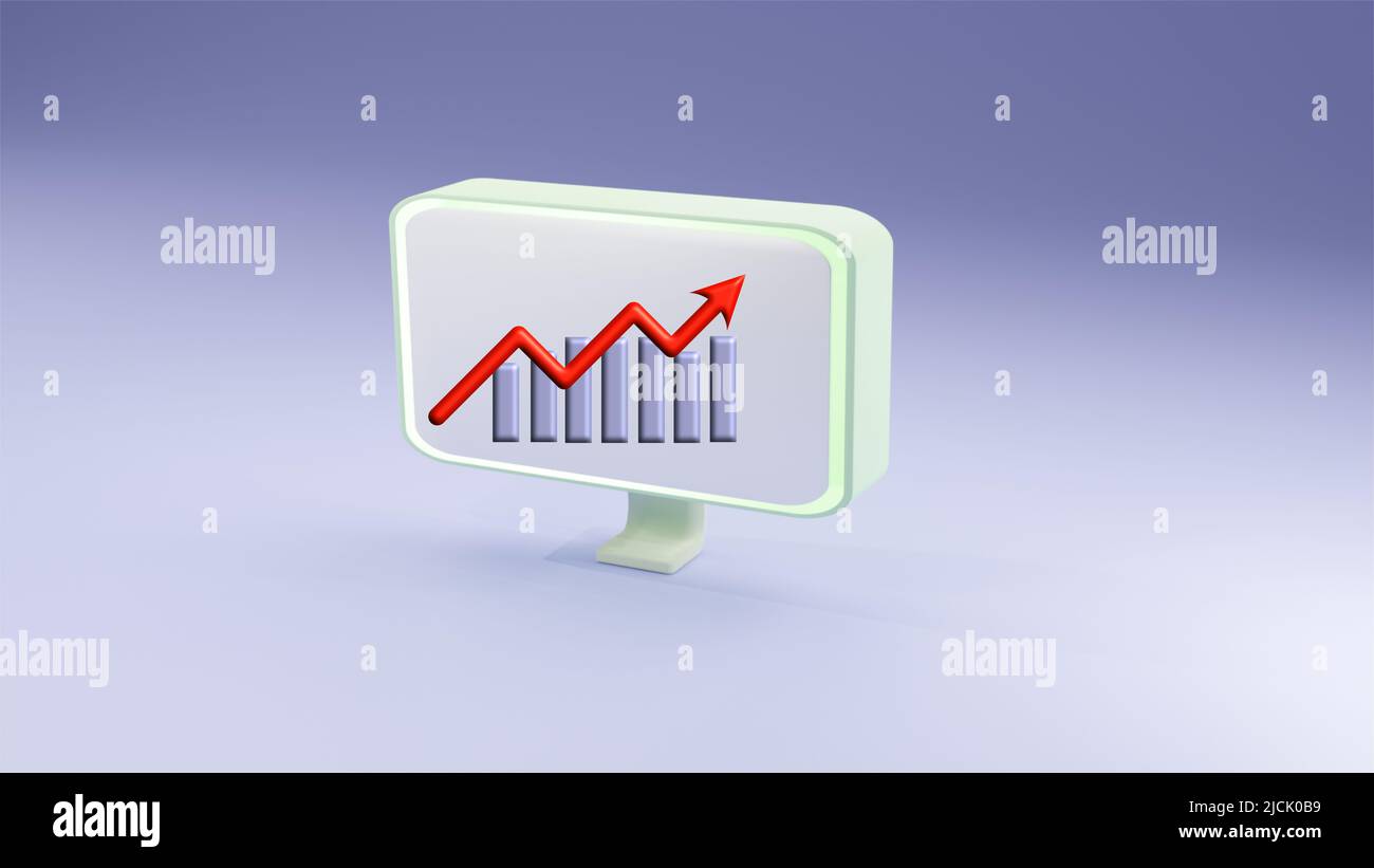 screen abstract Minimal graph showing the growth of the organization ...