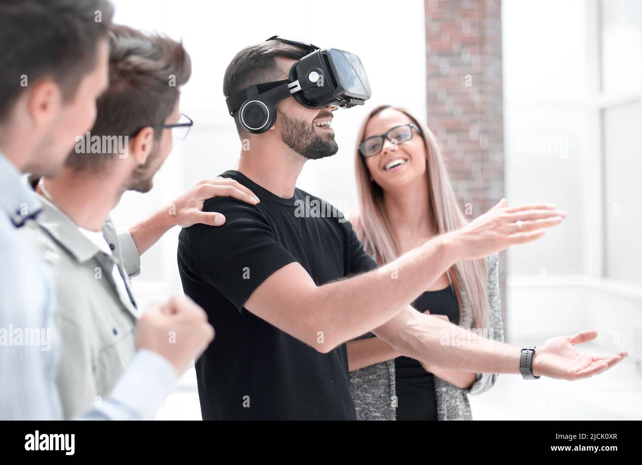 Portrait of man scientist stand in the office Stock Photo - Alamy