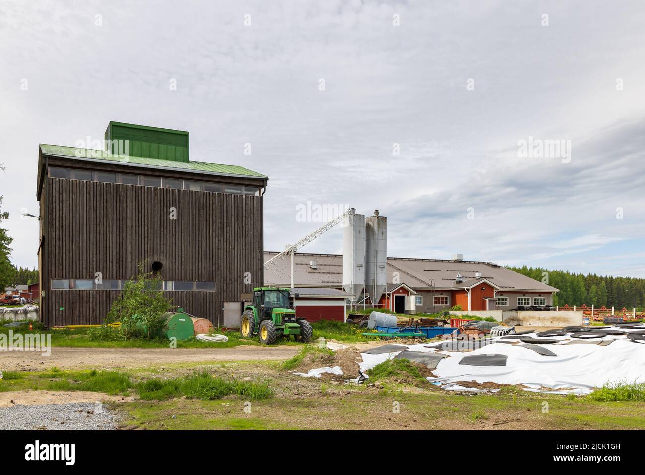 Dariy farm in Northern Sevonia in Finland Stock Photo - Alamy