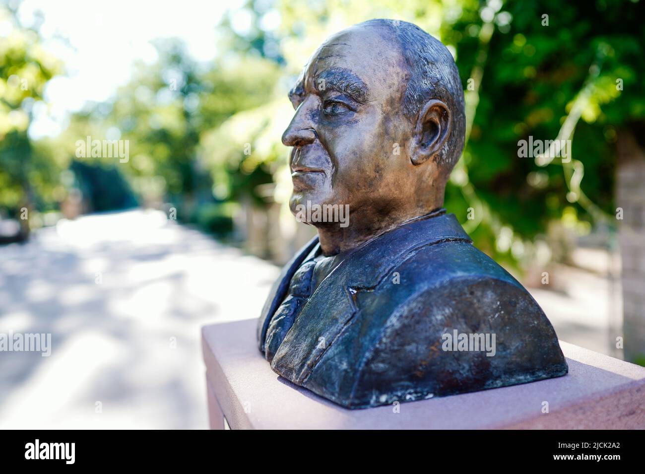 Speyer, Germany. 14th June, 2022. A bronze bust by sculptor Wolf ...
