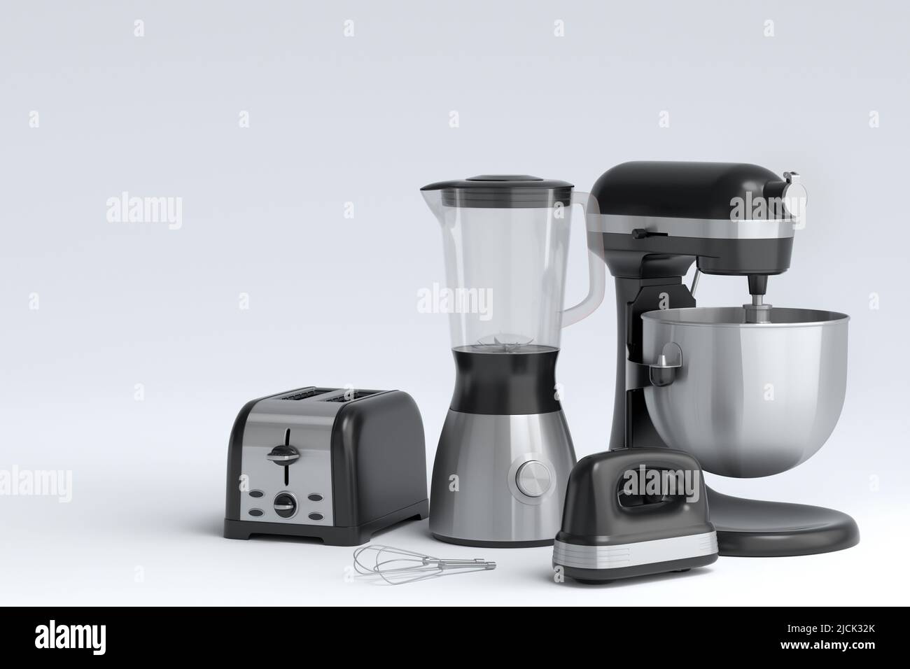 Electric blender for making healthy smoothie, hand mixer and toaster on ...