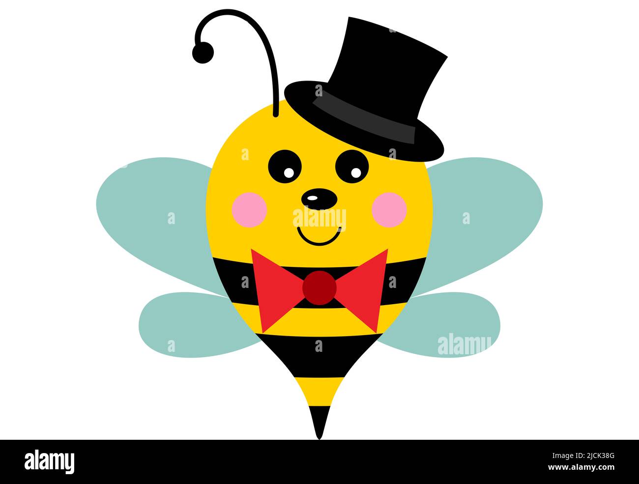 Cartoon illustration bee party hat hi-res stock photography and images ...