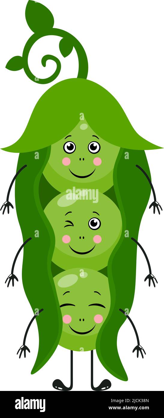 Peas in a pod illustration hi-res stock photography and images - Alamy