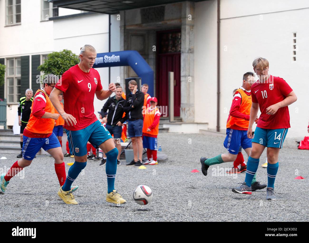 Asker, Norway, June 13, 2022. Prince Sverre Magnus during a friendship ...