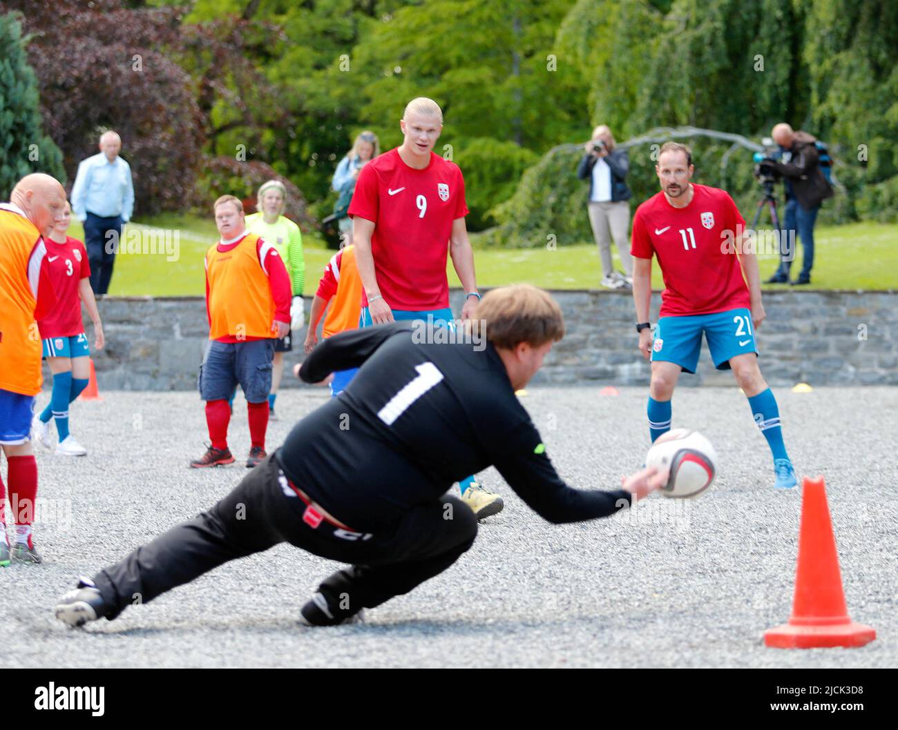 Asker, Norway, June 13, 2022. Crown Prince Haakon during a friendship ...