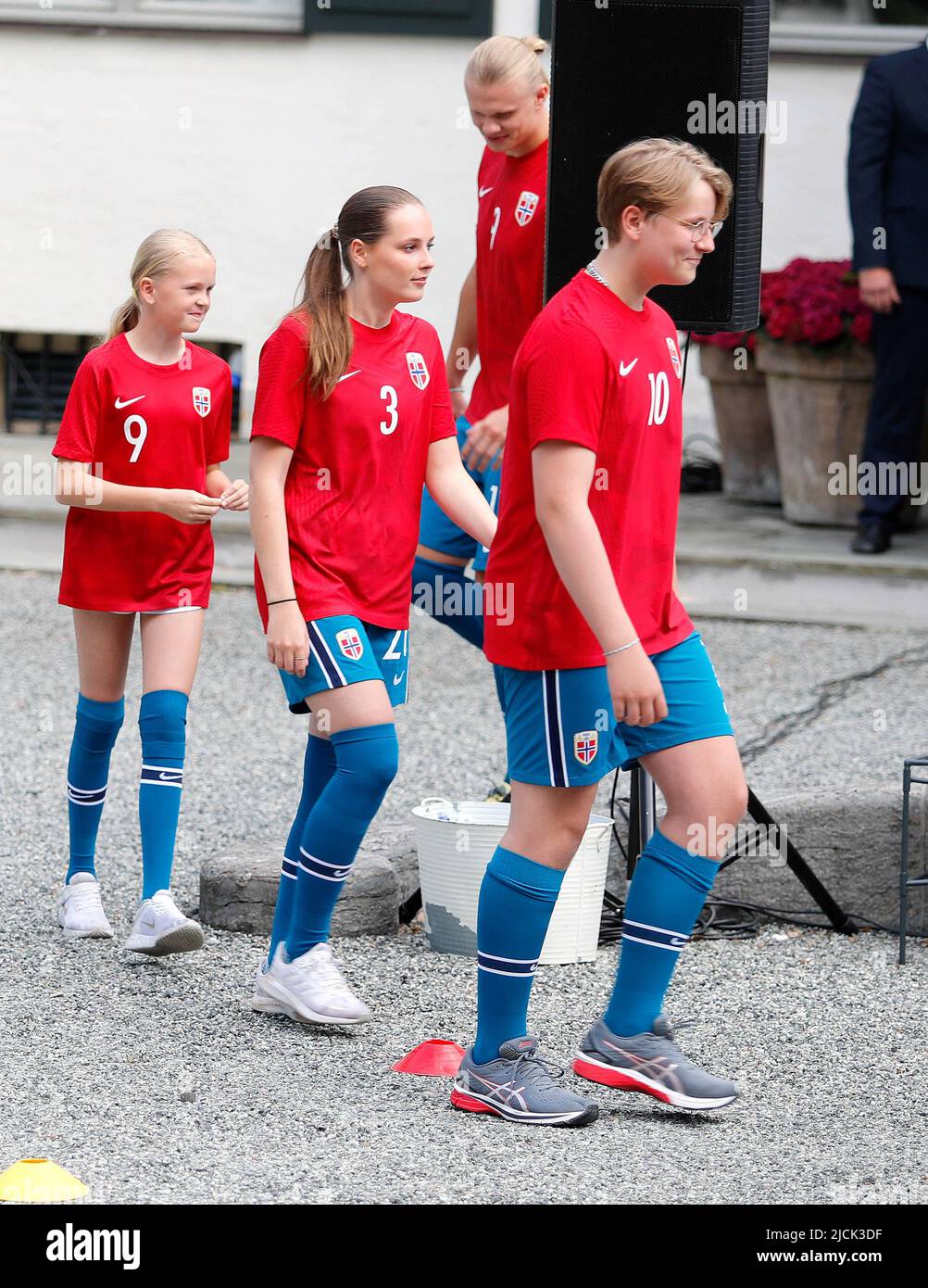 Asker, Norway, June 13, 2022. Princess Ingrid Alexandra and Prince ...