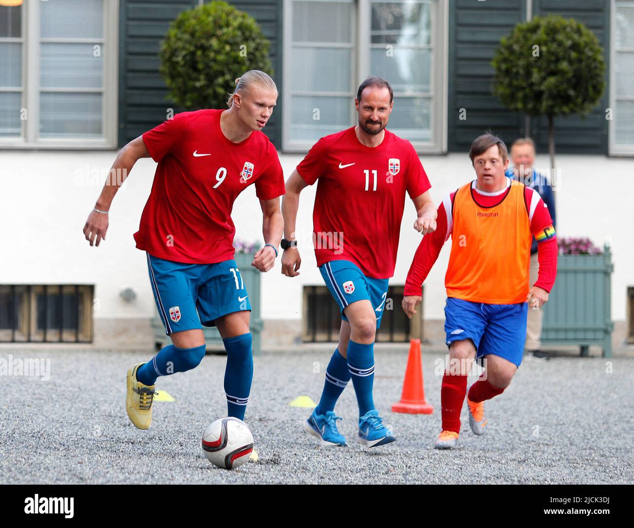 Asker, Norway, June 13, 2022. Crown Prince Haakon during a friendship ...