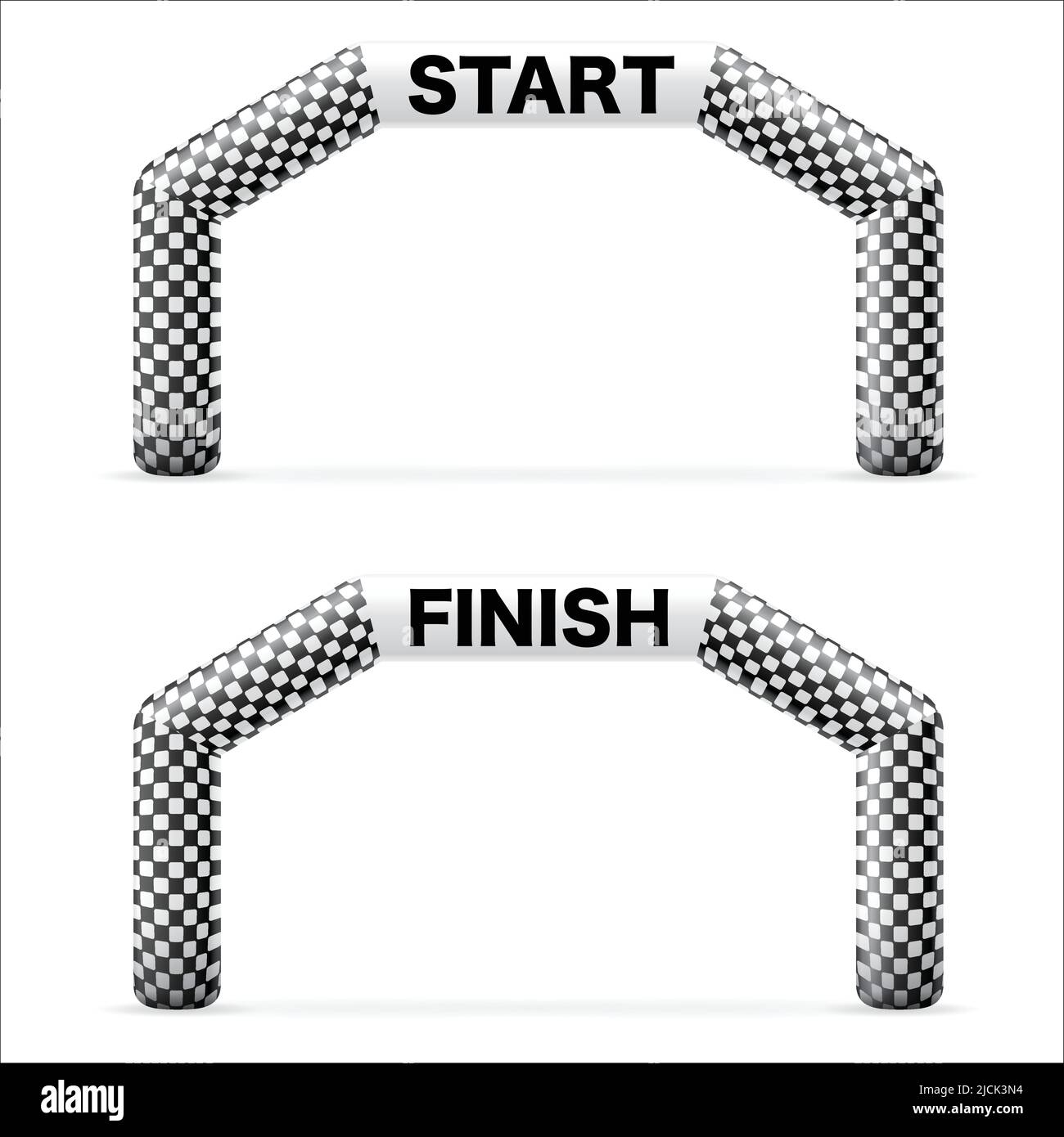 Inflatable finishing archs for sport Stock Vector Image & Art - Alamy