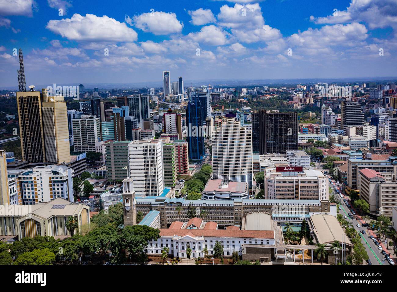 Nairobi Capital City County Streets Cityscapes Skyline Skyscrapers ...
