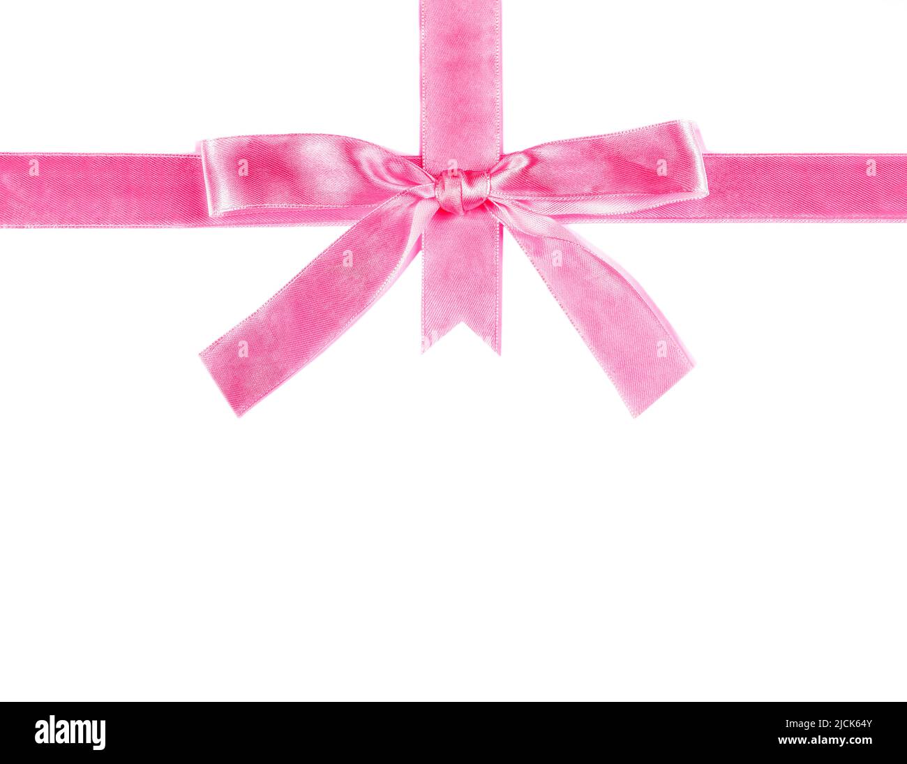 Decorative pink bow with ribbon Stock Photo - Alamy
