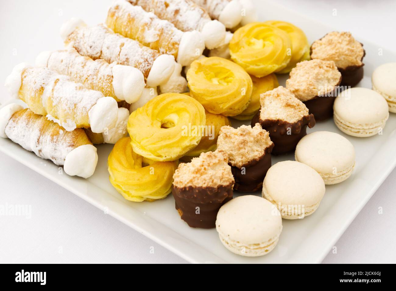 Traditional Czech sugar nicely arranged, tube, wreath, macaroon ...