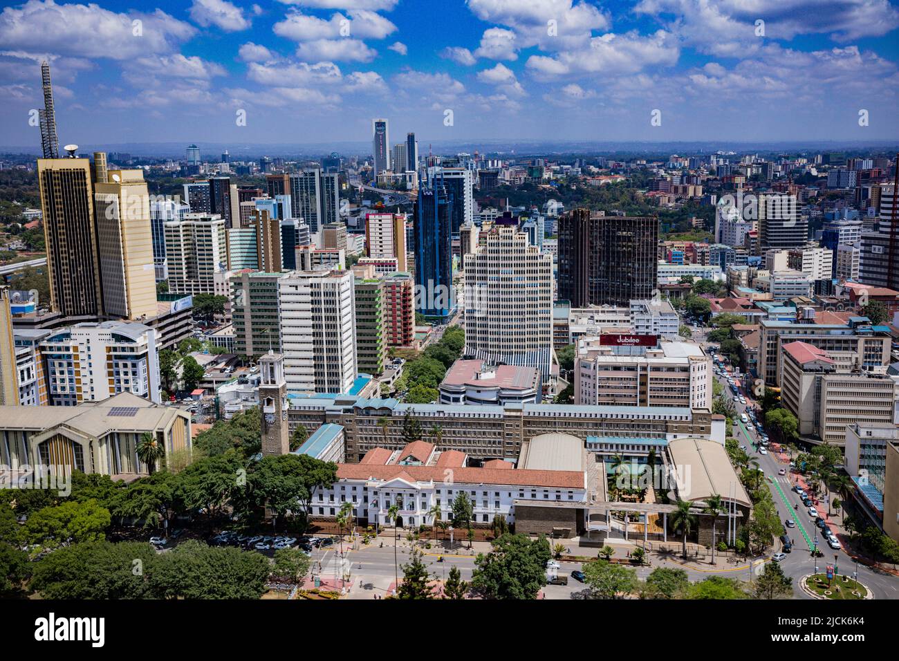 Nairobi Capital City County Streets Cityscapes Skyline Skyscrapers ...