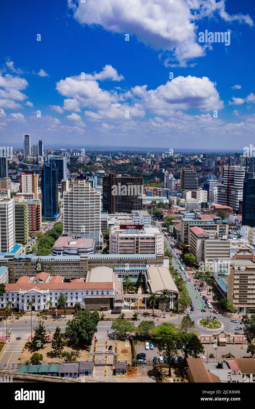 Nairobi Capital City County Streets Cityscapes Skyline Skyscrapers ...
