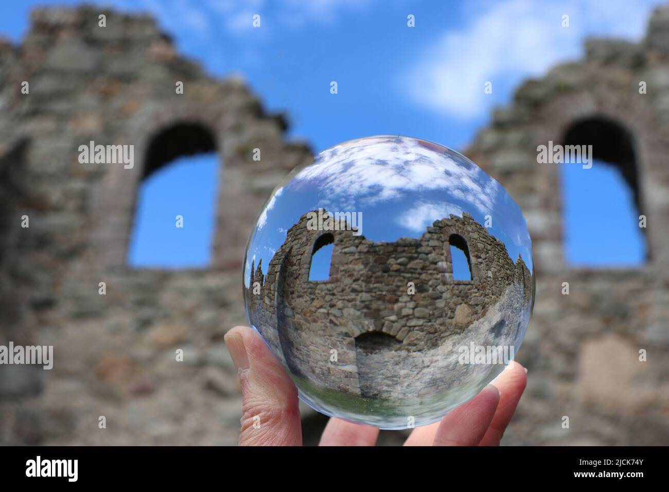 Lens ball reflections Stock Photo - Alamy