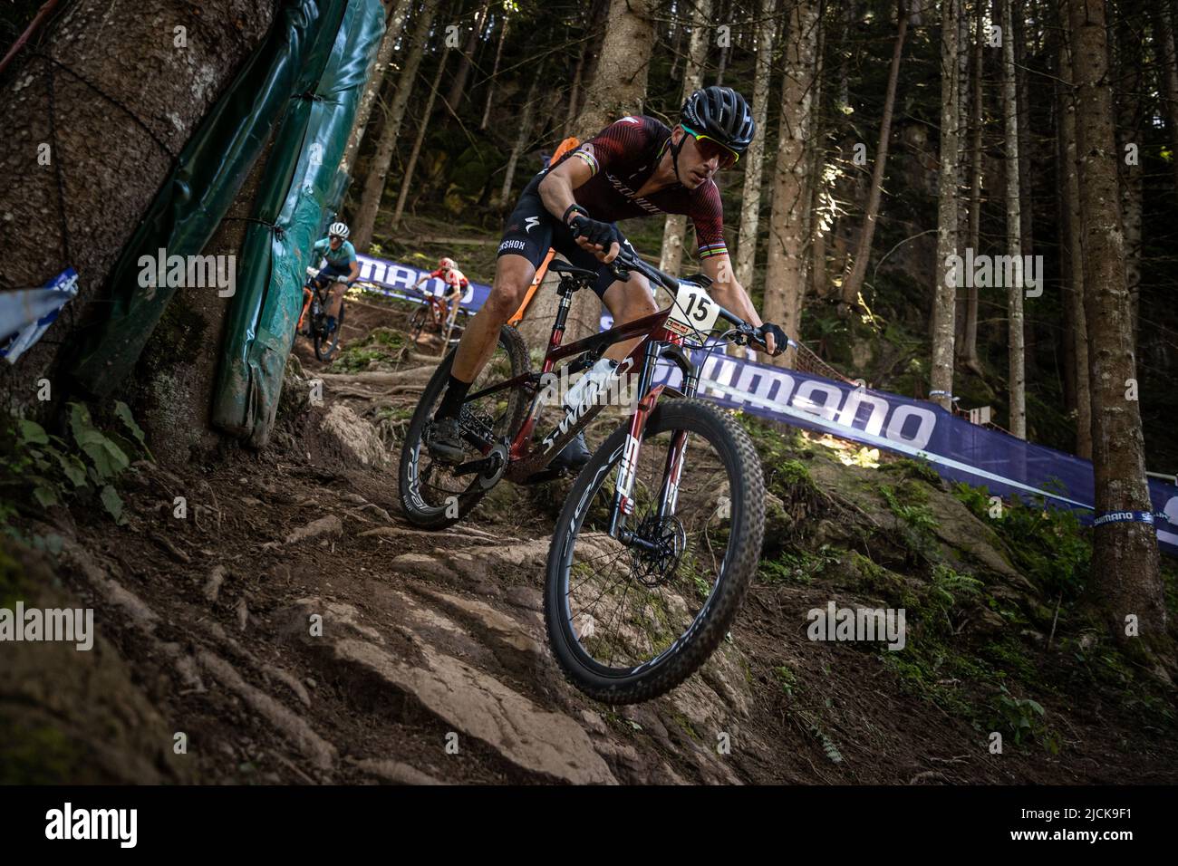 Jordan Sarrou of France competes during the World Cup of cross-country ...