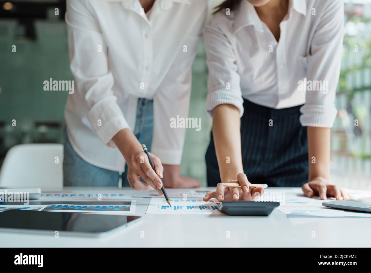 financial, Planning, Marketing and Accounting, Asian woman Economist ...