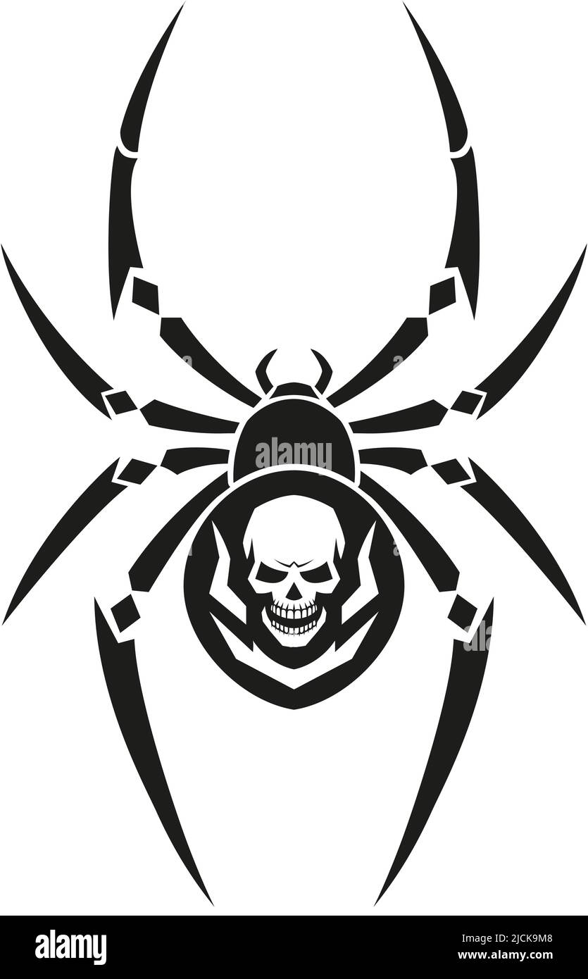Tribal Spider Skull