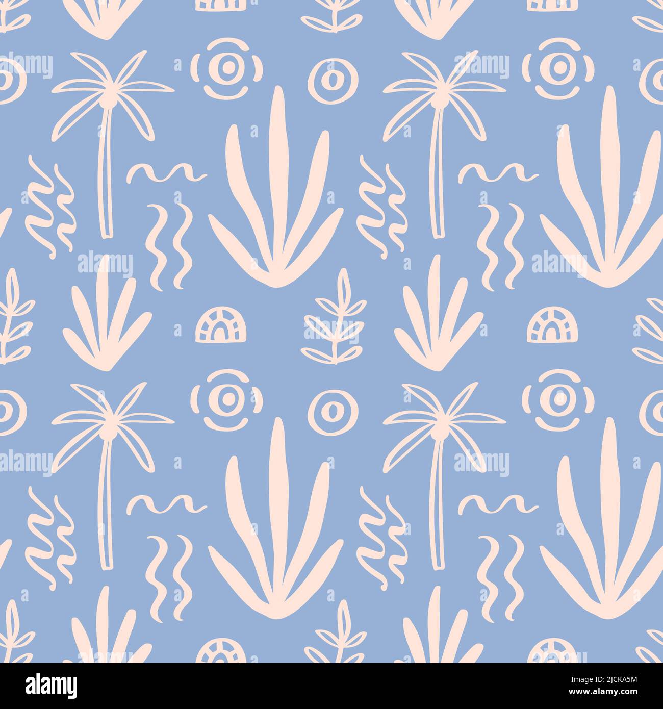 Seamless beach pattern cute Stock Vector Images - Alamy