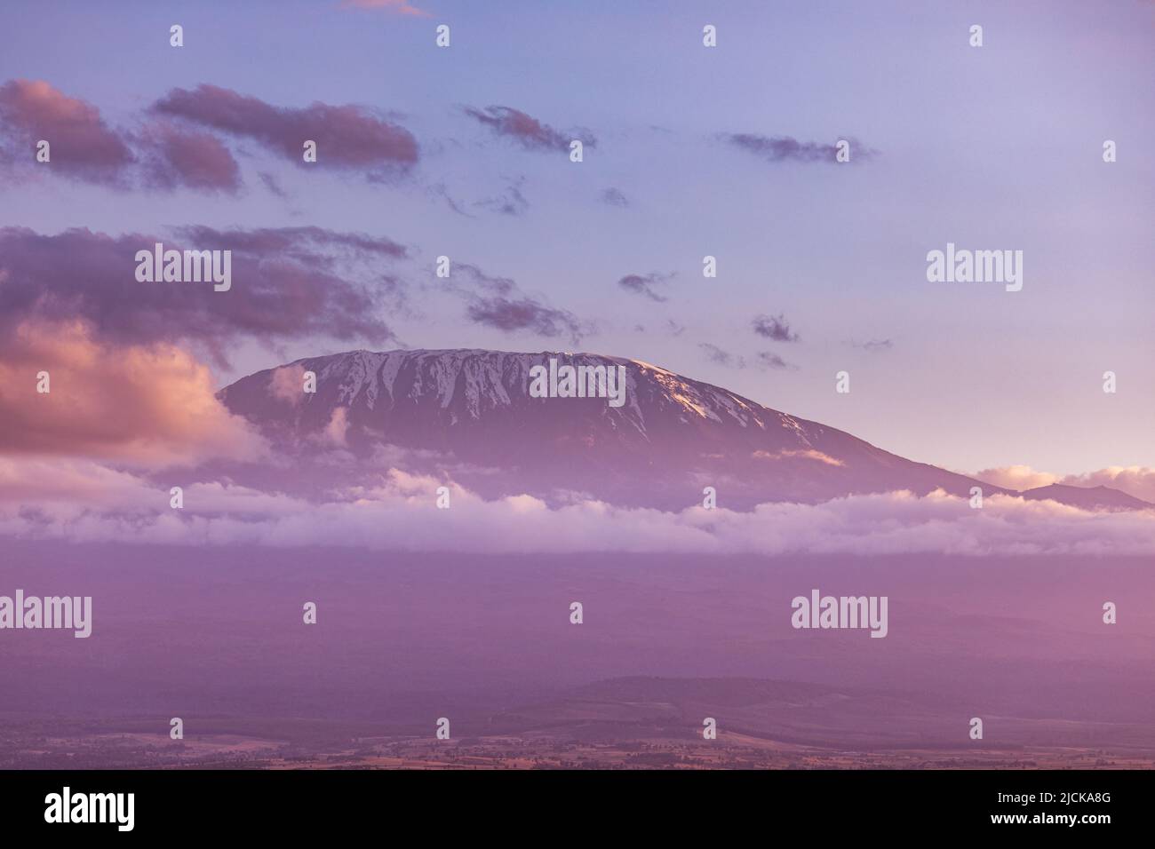 Mount Kilimanjaro Dormant Volcano In United Republic Of Tanzania kibo ...