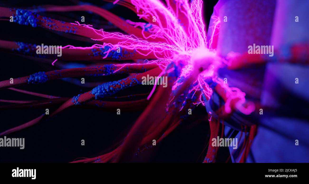 Abstract living microorganism. Abyssal monster. Anemone-like creature ...