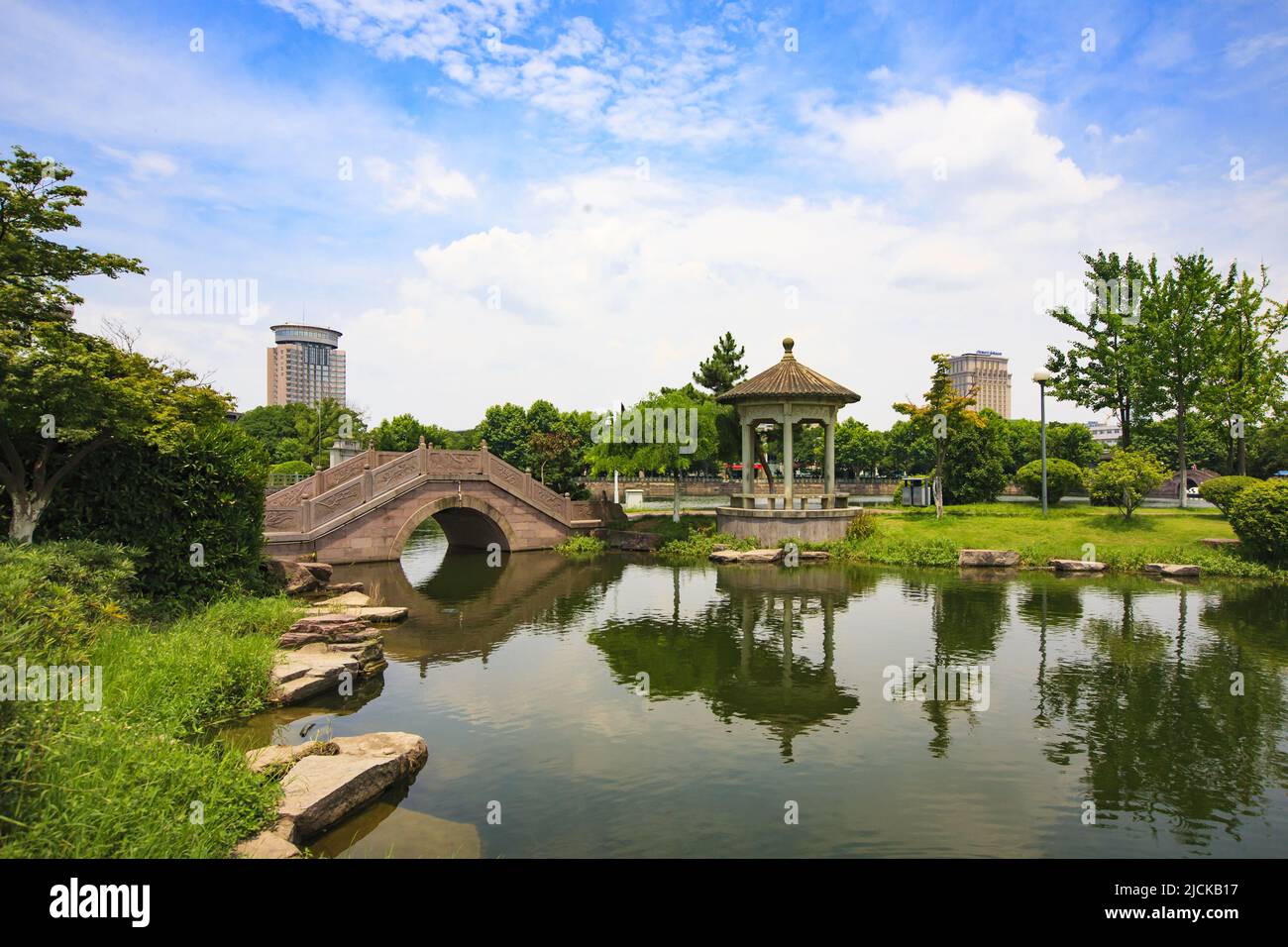 Moon reflection pavilion hi-res stock photography and images - Alamy