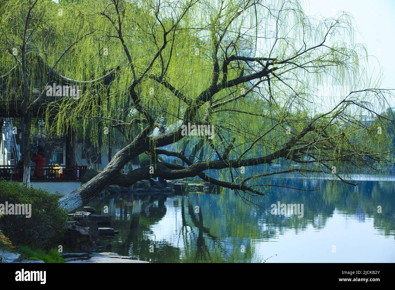 Ningbo moon lake park Stock Photo - Alamy