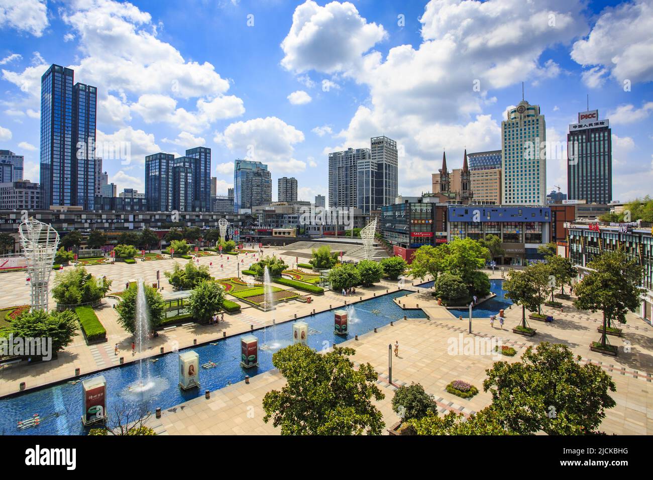 Tianyi square high buildings Stock Photo - Alamy