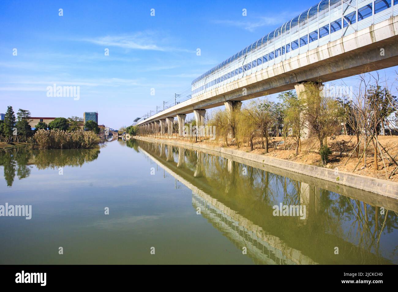 Light rail viaduct hi-res stock photography and images - Alamy