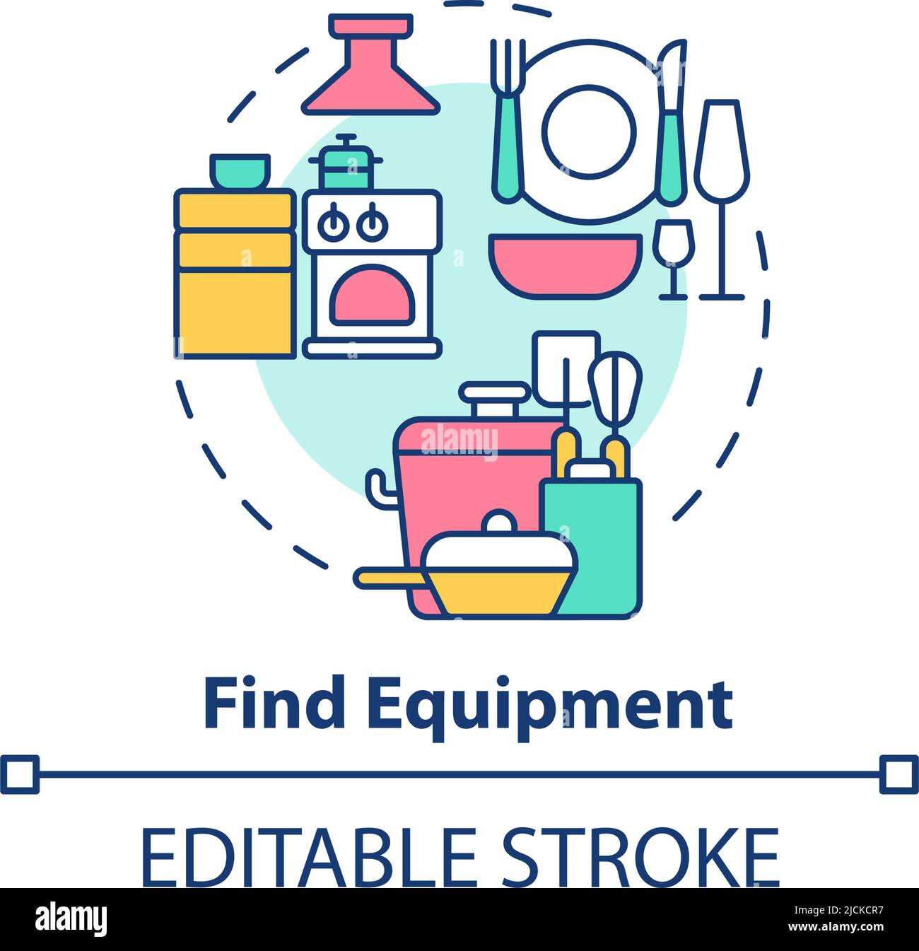 Commercial kitchen utensils Stock Vector Images - Alamy