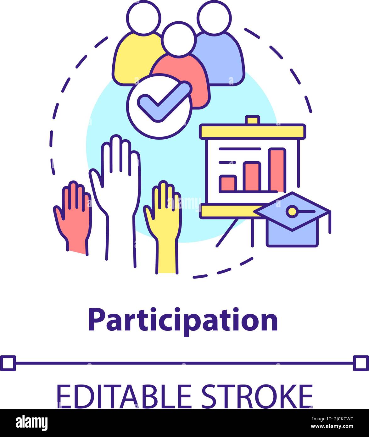 Participation concept icon Stock Vector Image & Art - Alamy
