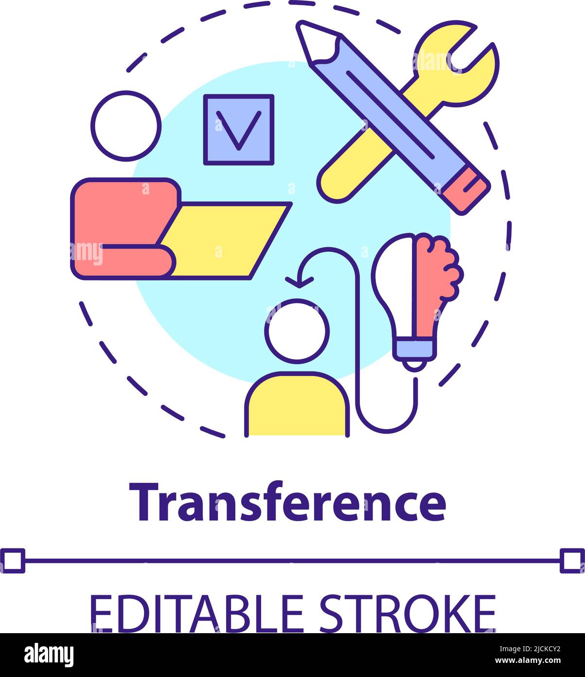Transference concept icon Stock Vector Image & Art - Alamy