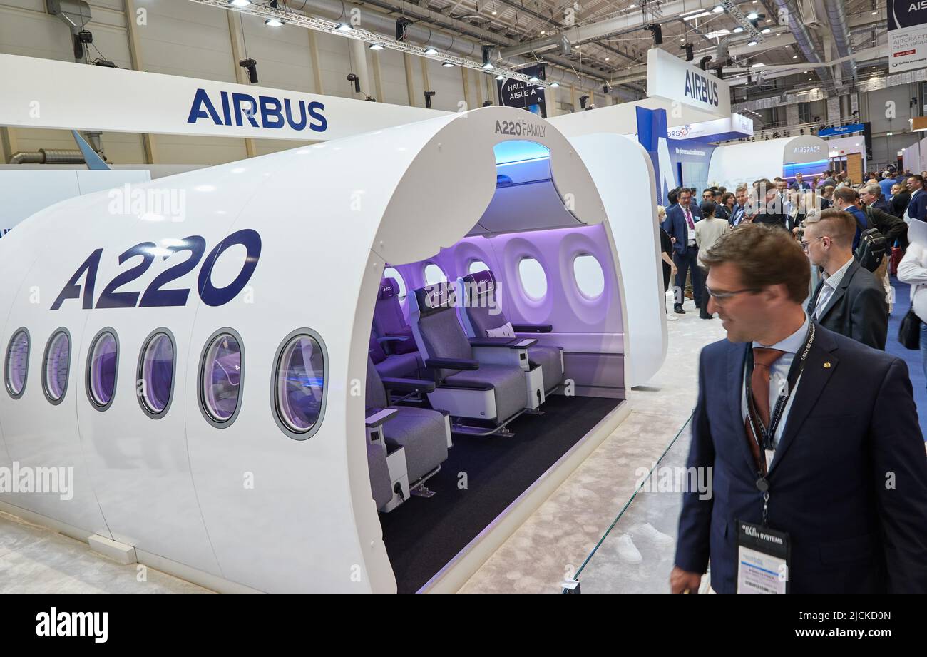 Hamburg, Germany. 14th June, 2022. Visitors look at the new Premium ...
