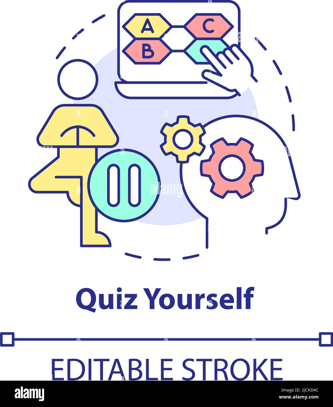 Quiz yourself concept icon Stock Vector Image & Art - Alamy