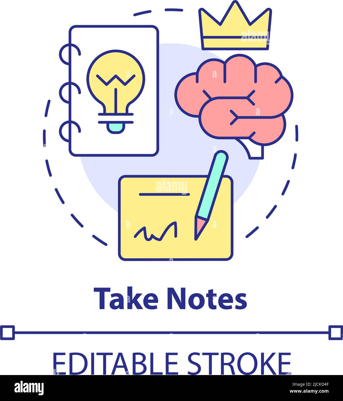 Taking notes class Stock Vector Images - Alamy