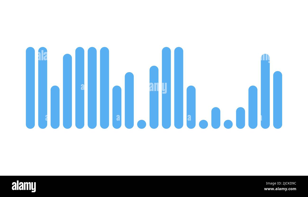 Recording of audio message template. UI element of audio record for ...