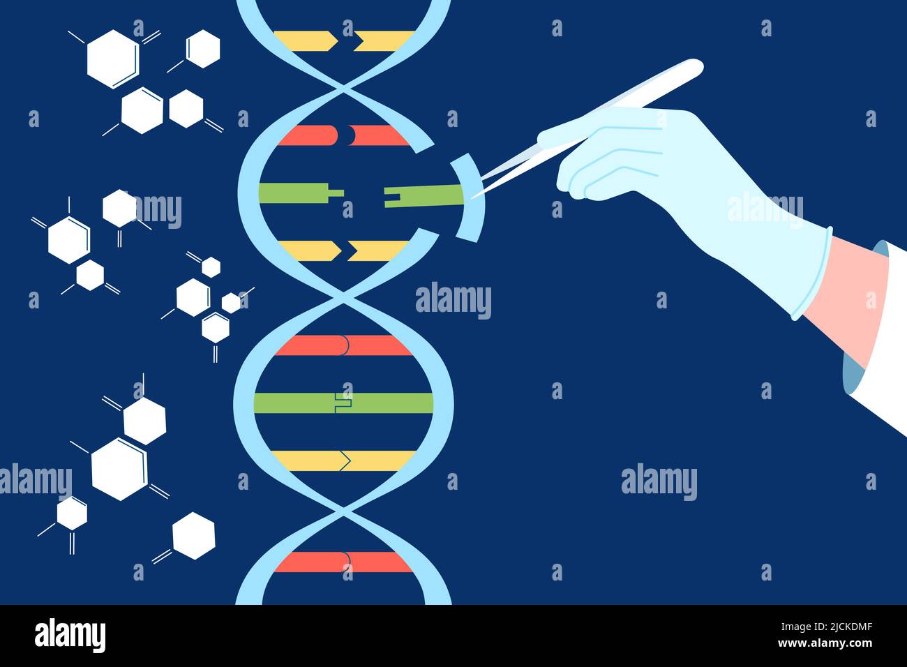 Dna engineering. Crispr cas9, gene editing and manipulating. Genetic ...