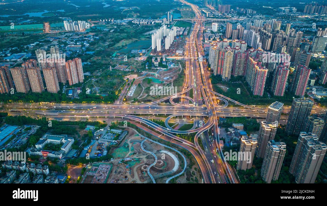 Chengdu chengdu-chongqing expressway interchange Stock Photo - Alamy