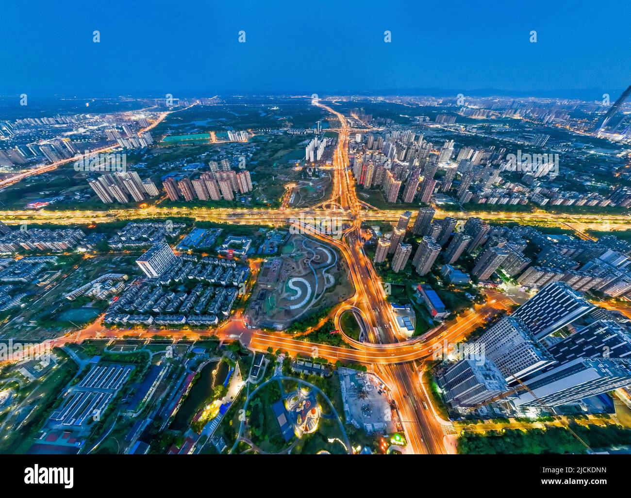 Chengdu chengdu-chongqing expressway interchange Stock Photo - Alamy