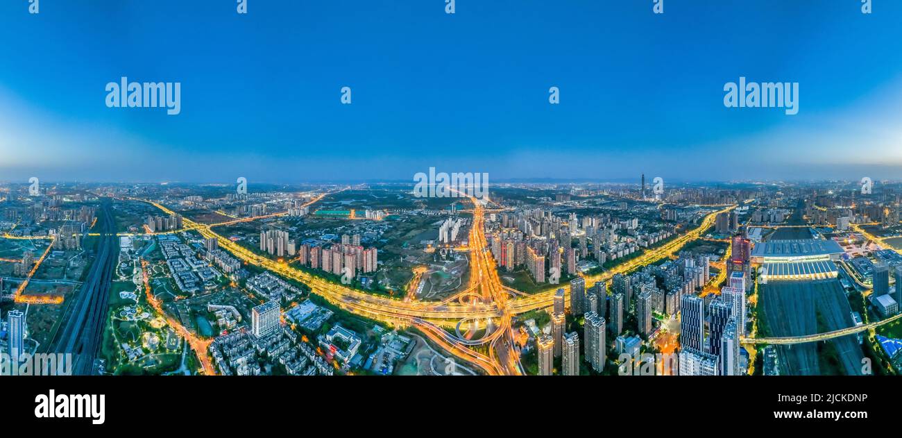 Chengdu chengdu-chongqing expressway interchange Stock Photo - Alamy
