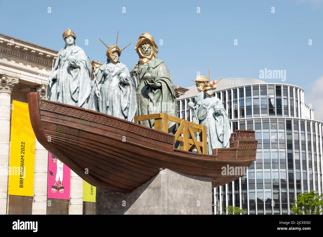 EDITORIAL USE ONLY A reimagined sculpture of Queen Victoria by Guyanese ...