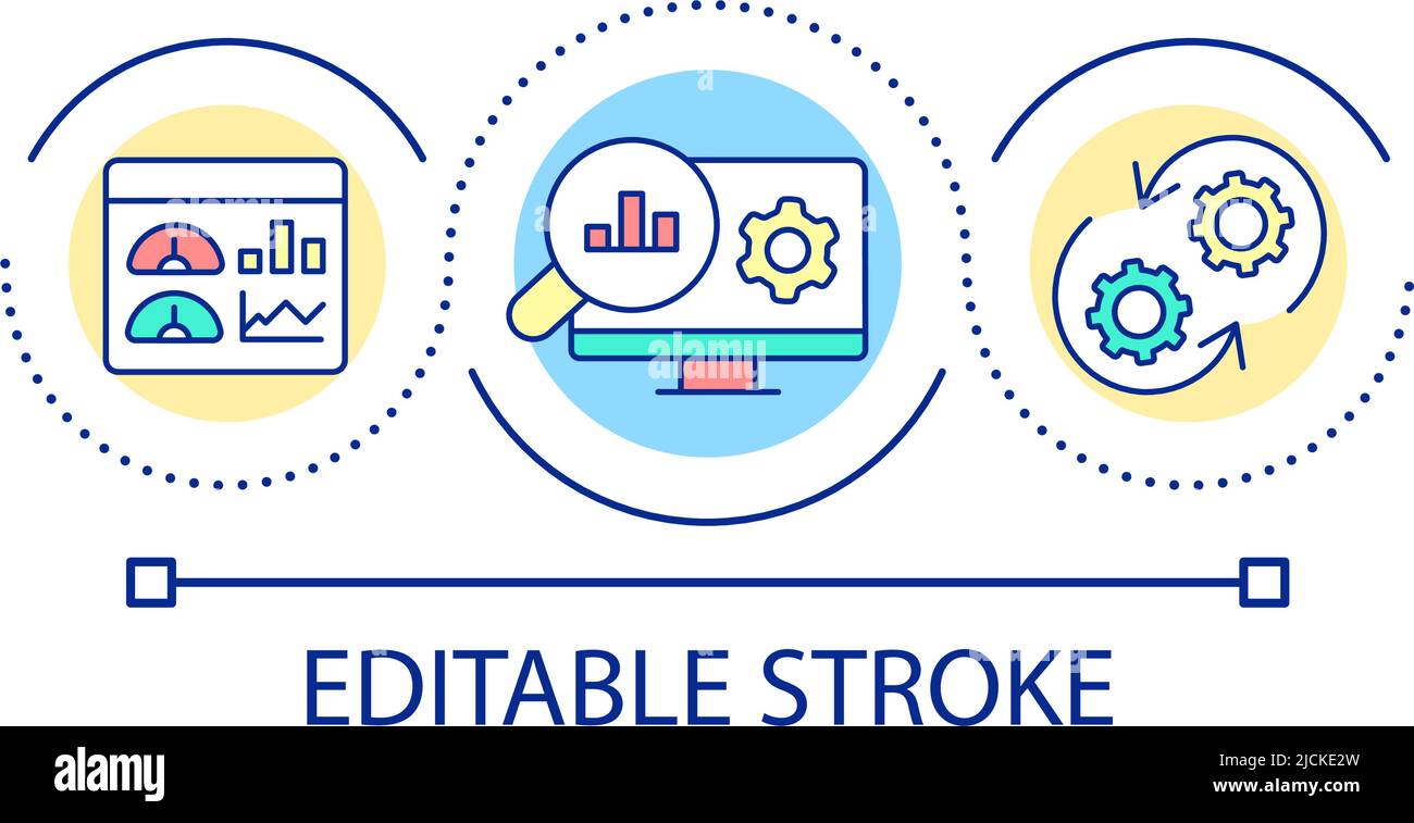 Web analytics loop concept icon Stock Vector Image & Art - Alamy