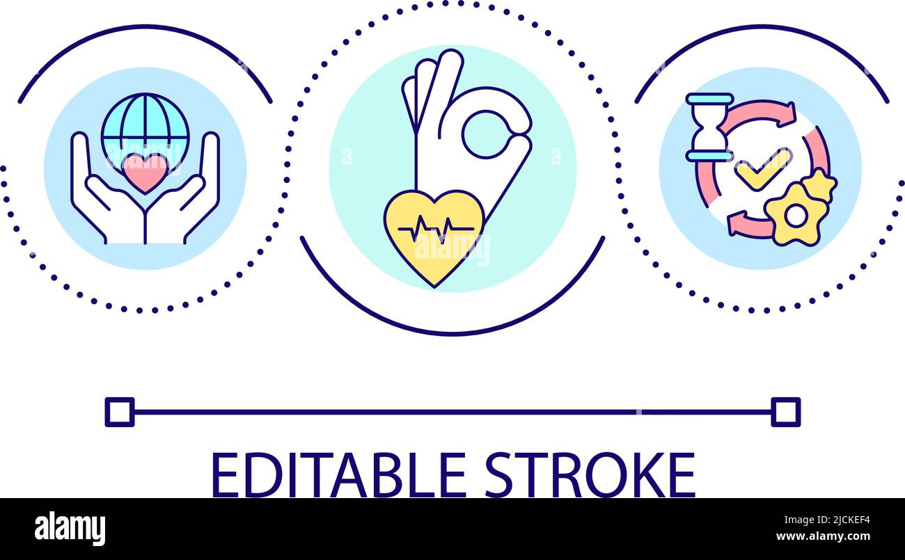 Improving healthcare access loop concept icon Stock Vector Image & Art ...