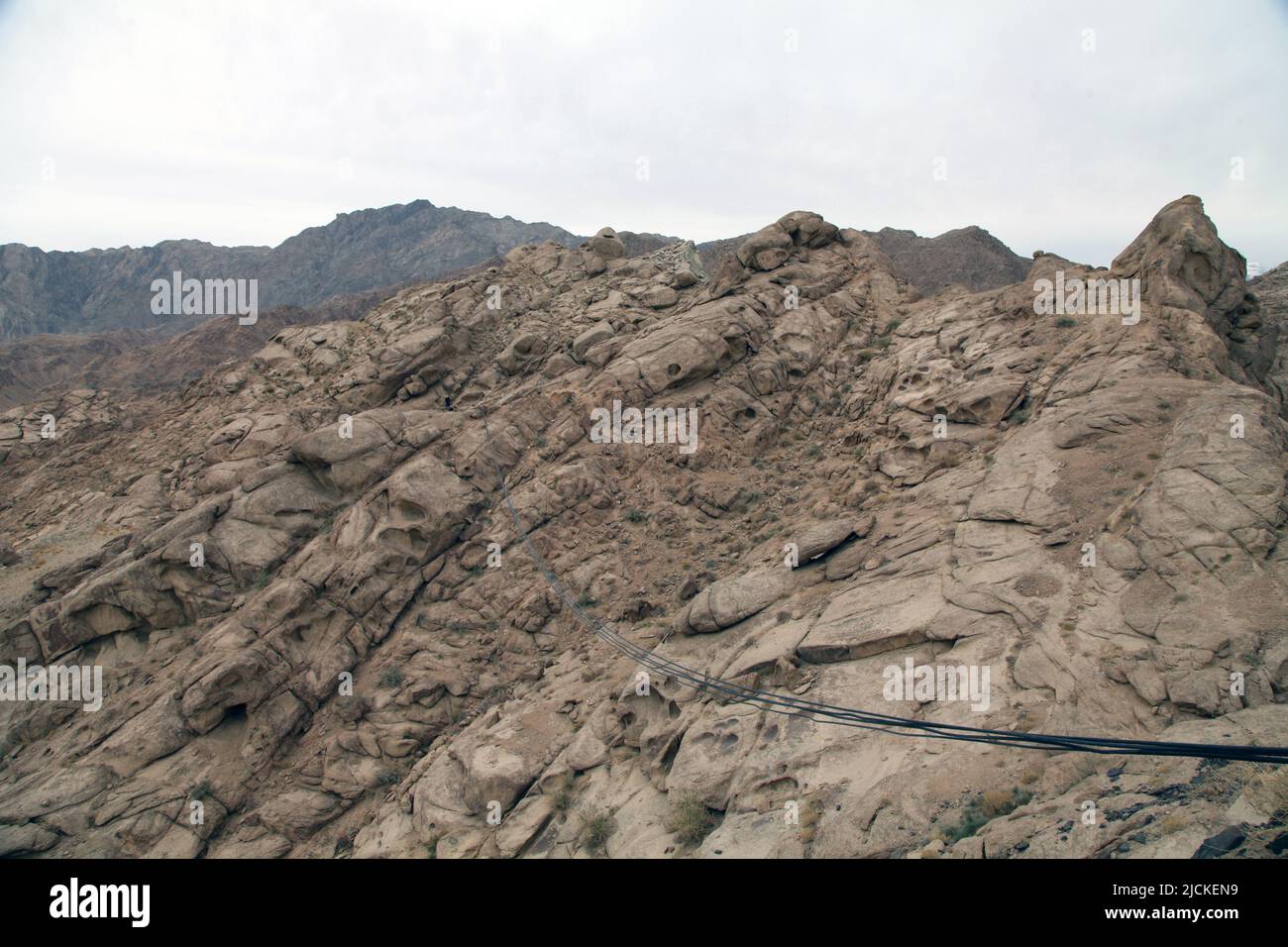 Xinjiang hami tianshan granite wind erosion landforms Stock Photo - Alamy