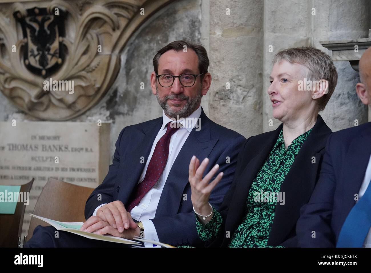 Richard Millett QC at the Grenfell fire memorial service at Westminster ...