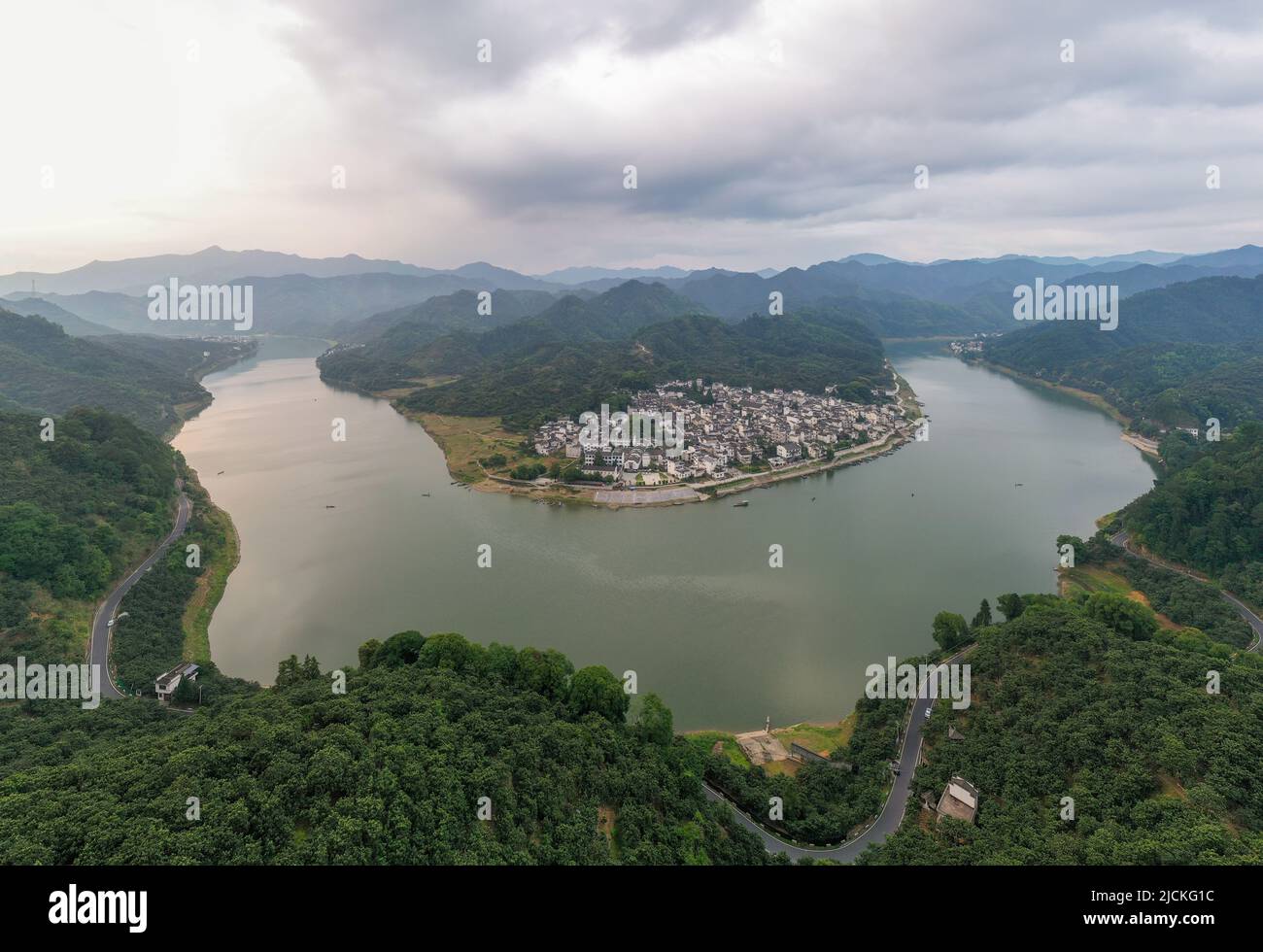 Aerial in rural China Stock Photo - Alamy