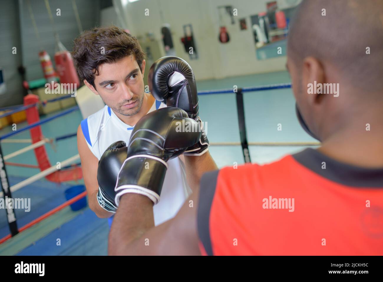 Two men boxing hi-res stock photography and images - Alamy
