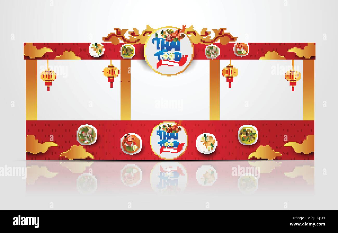 Food stand counter Stock Vector Images - Alamy